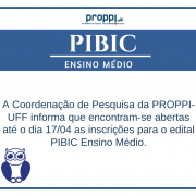 PIBIC EM inscrições | Portal de Pesquisa